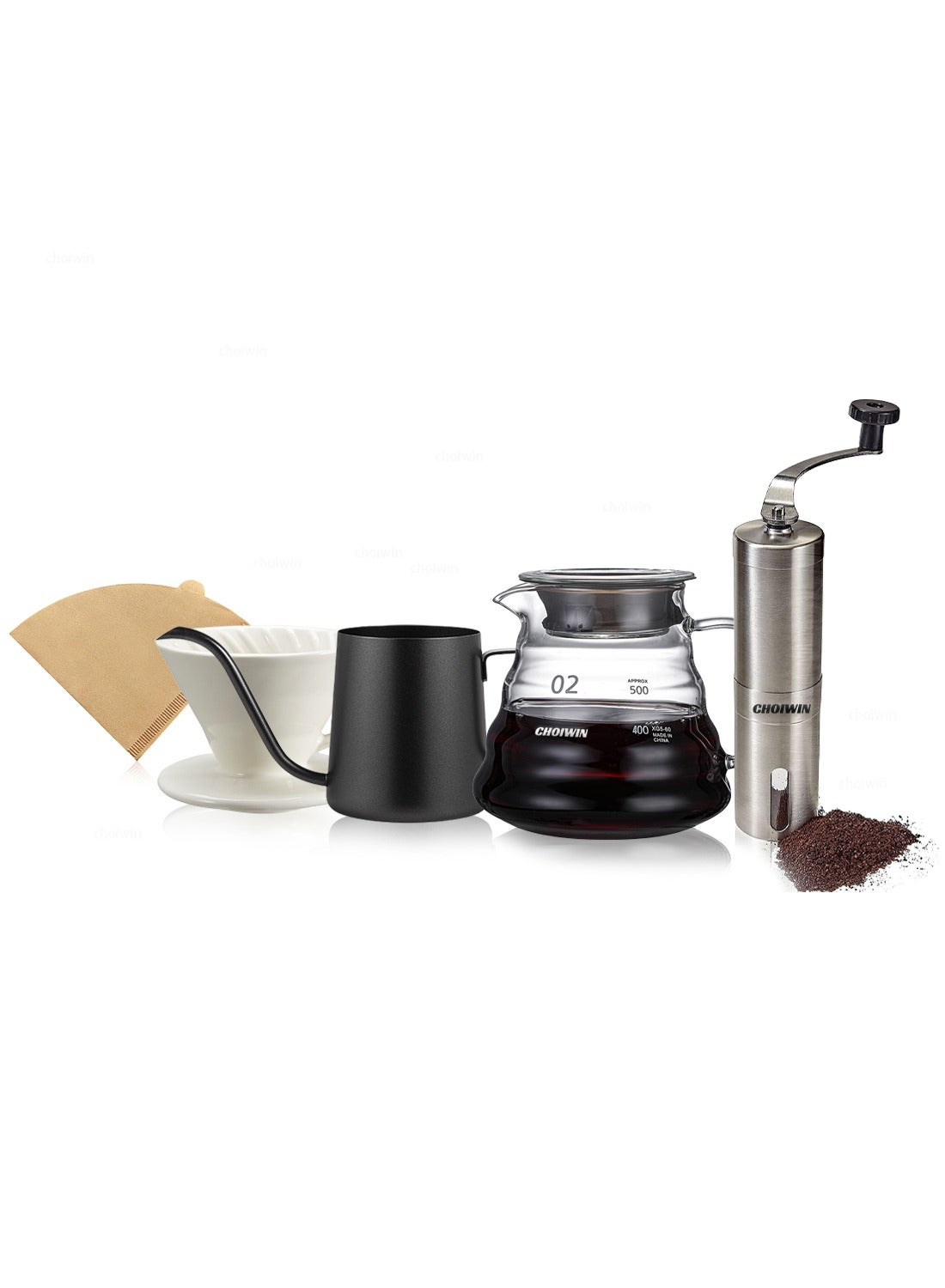CHOIWIN V60 Coffee Set Professional coffee drip set Suitable for drip ...