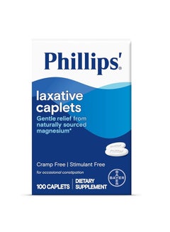 Phillips' Laxative Caplets, With Naturally Sourced Magnesium Supplement ...