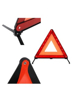 SYOSI Reflective Triple Triangle Car Warning Sign Roadside Hazard Sign ...