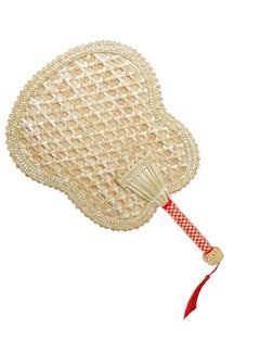 SYOSI Hand Woven Fan Natural Wheat Straw Handheld Fans Summer Cooling ...
