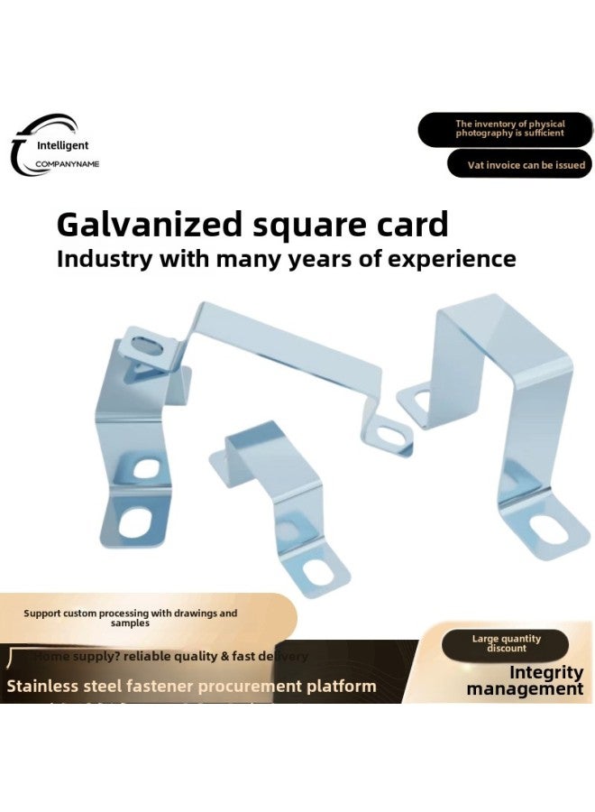 Generic Direct Galvanized Material Thick Square Horse Card Pipe Clamp ...