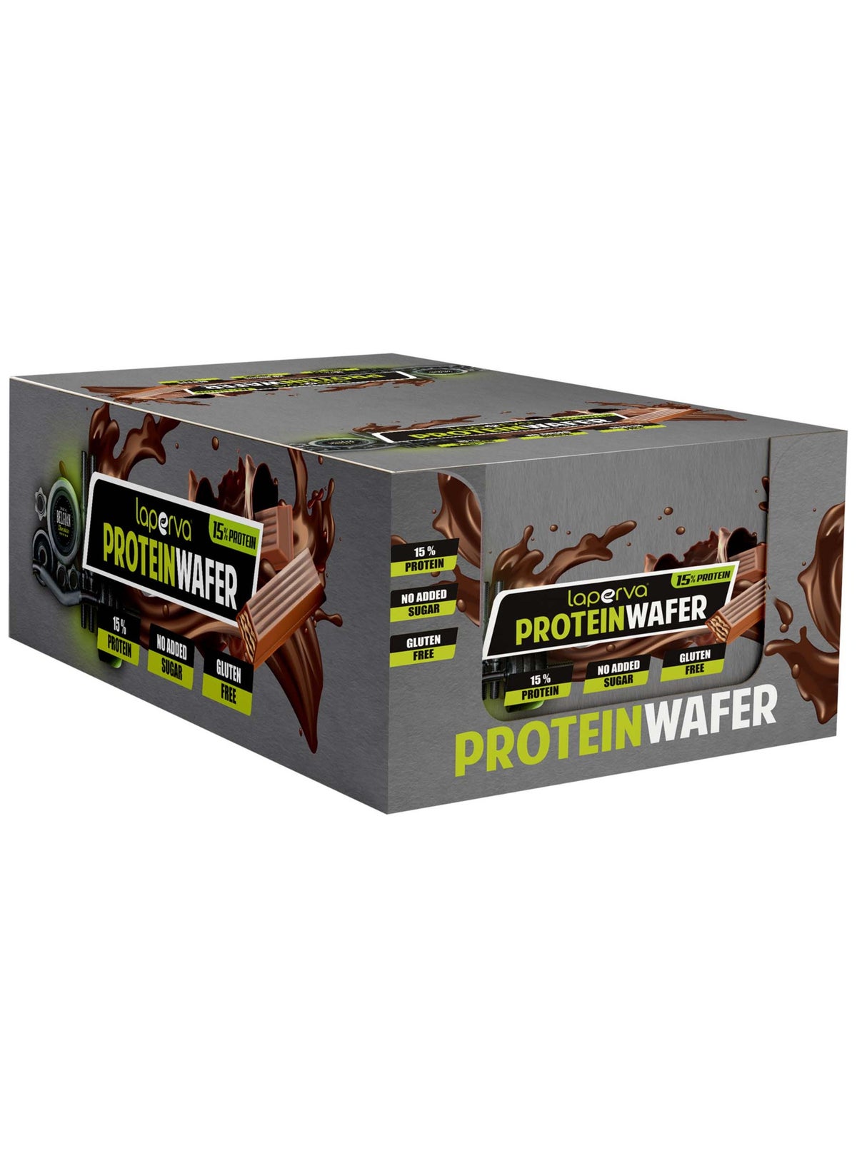 Laperva Laperva Protein Wafer, 1 Bar, Milk Chocolate -21.5g Pack of 25 ...