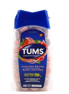 TUMS TUMS Assorted Berries Extra Strength Antacid Chewable Tablets (100 ...
