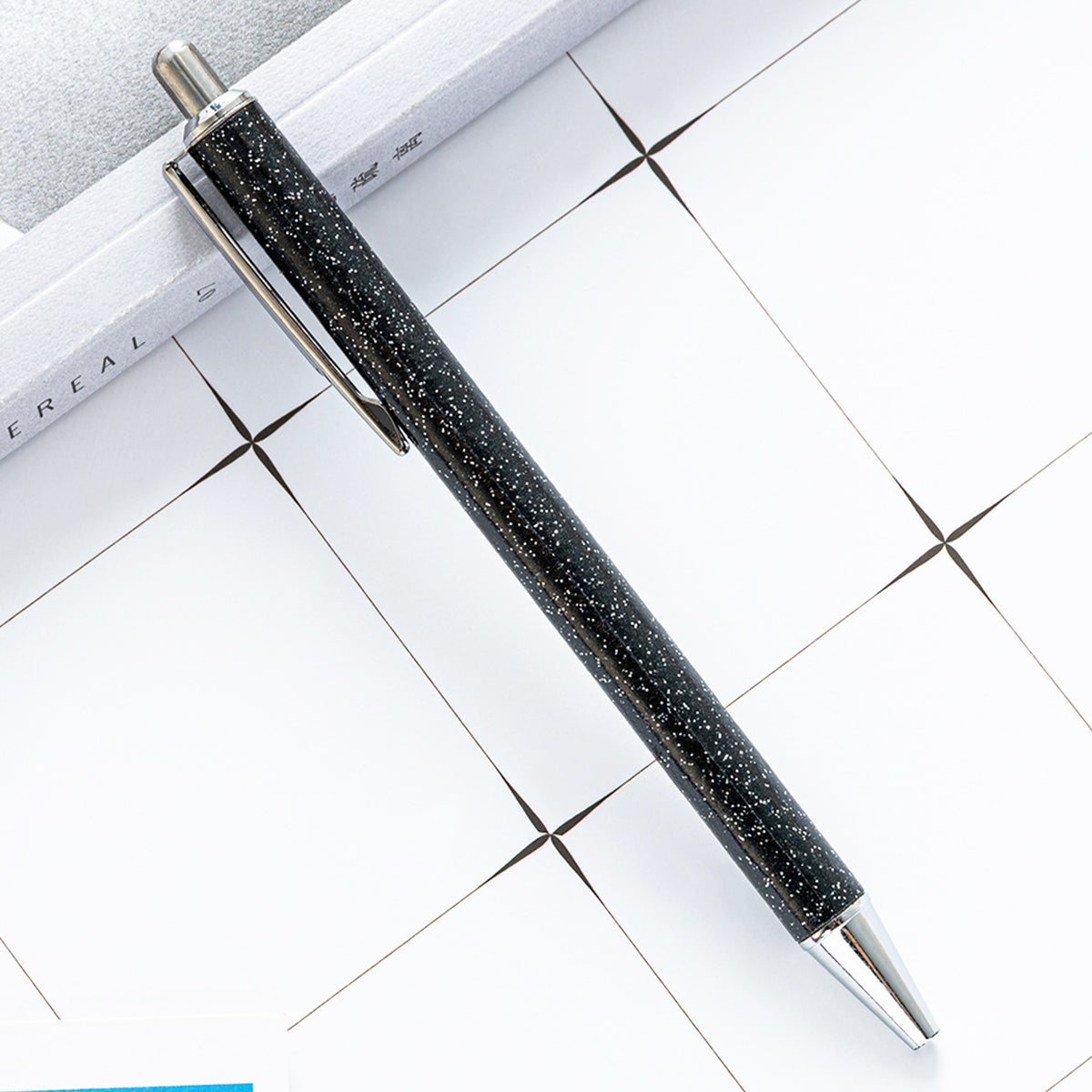 Generic Push Metal Pen Creative Gold Powder Ballpoint Pen Push Pen ...