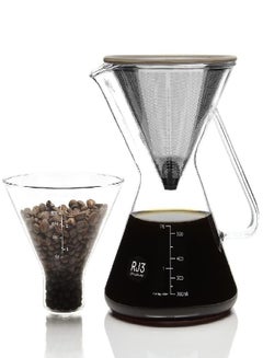 ovalware OVALWARE Pour Over Coffee Dripper Maker - (17oz / 0.5L) Unlock ...