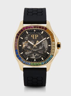 Buy Philipp Plein Black Pwraa0523 Skeleton Analog Watch for Men in UAE