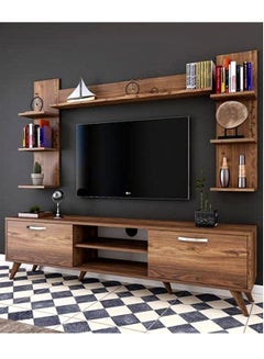Generic Lack TV Entertainment Unit Table Brown 160 cm With Complete ...
