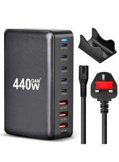 Generic 440W GaN USB C Fast Charger, 8 Port Charging Station Hub Block, Wall Charger Power Strip ...