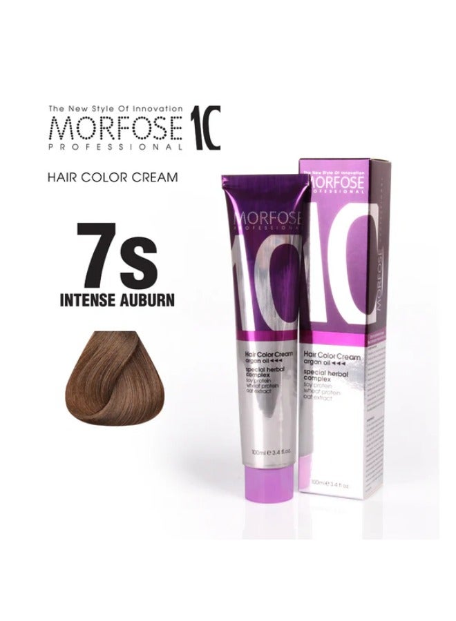 MORFOSE Morfose 10 Argan Oil Hair Color Cream 7s Intense Medium Blonde ...