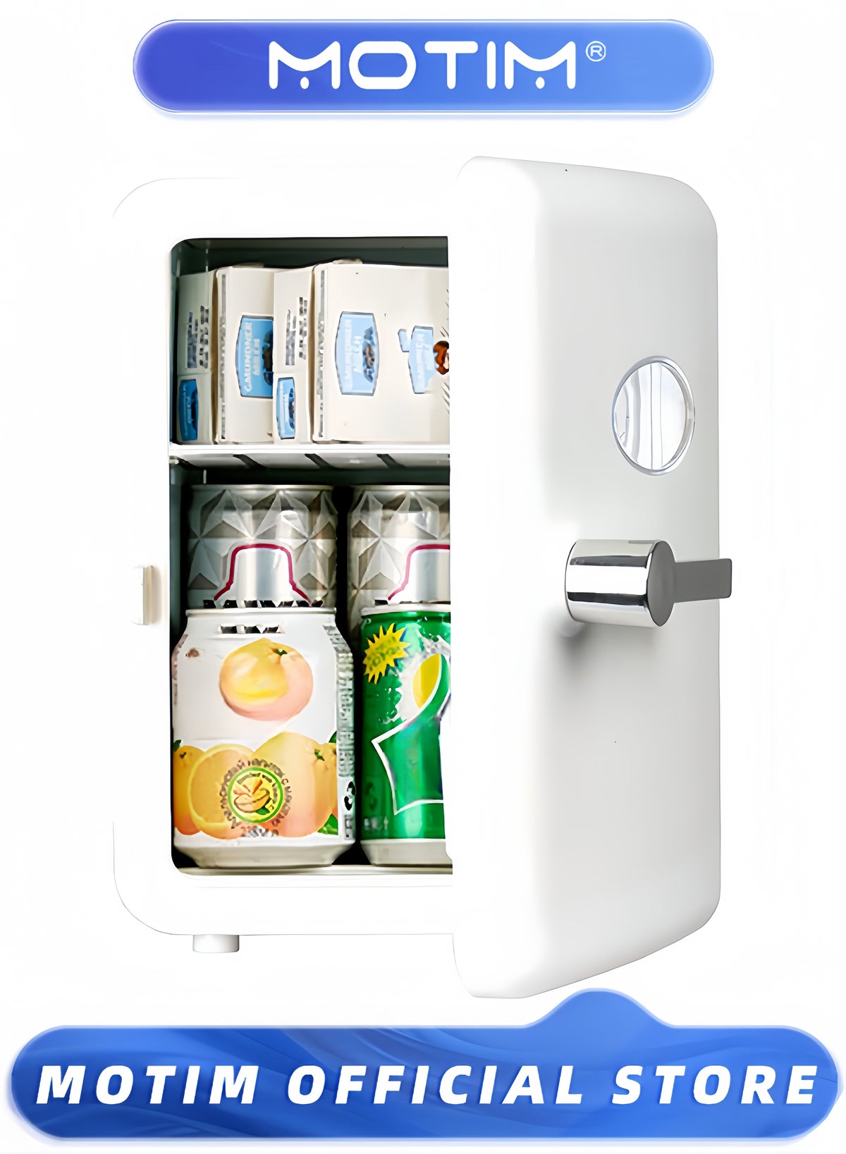 Motim Mini Fridge 4 Liter/6 Can Portable Cooler Travel Compact ...