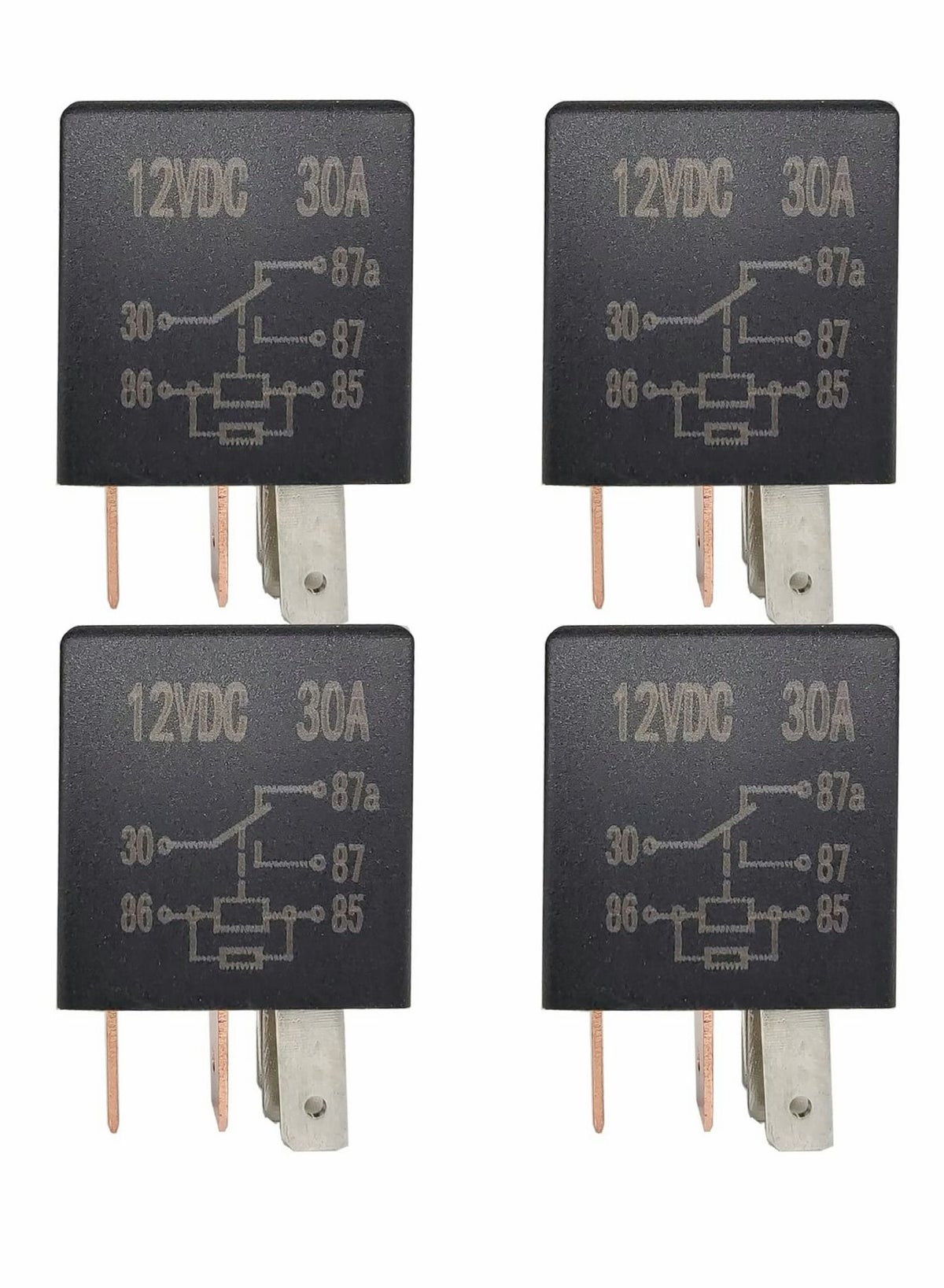 Excefore 5 Pin 12V Relay 12V 30A Relay Multi Purpose Automotive Relay ...