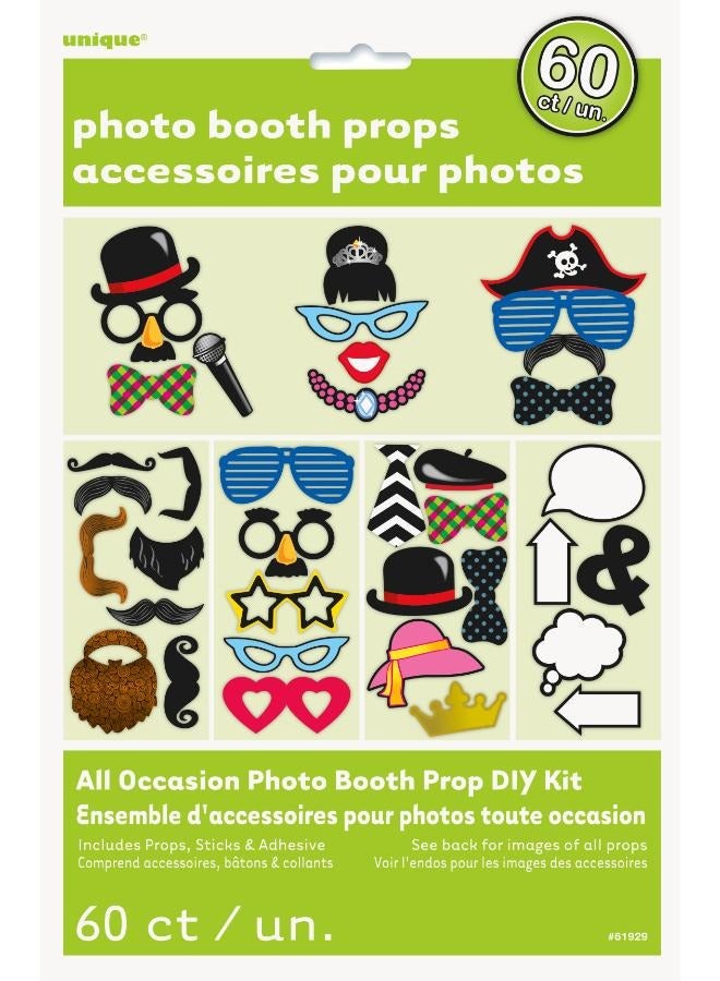 Unique 60 Photo Booth Props Kit | Best Price UAE | Dubai, Abu Dhabi