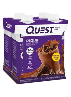 QUEST NUTRITION Protein Shake Shake Chocolate 325ml Pack Of 4 Pieces ...