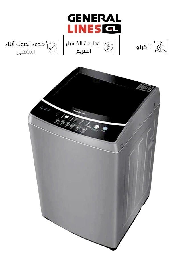 General Lines Washing machine - Top Automatic - 11 kg - Silver ...