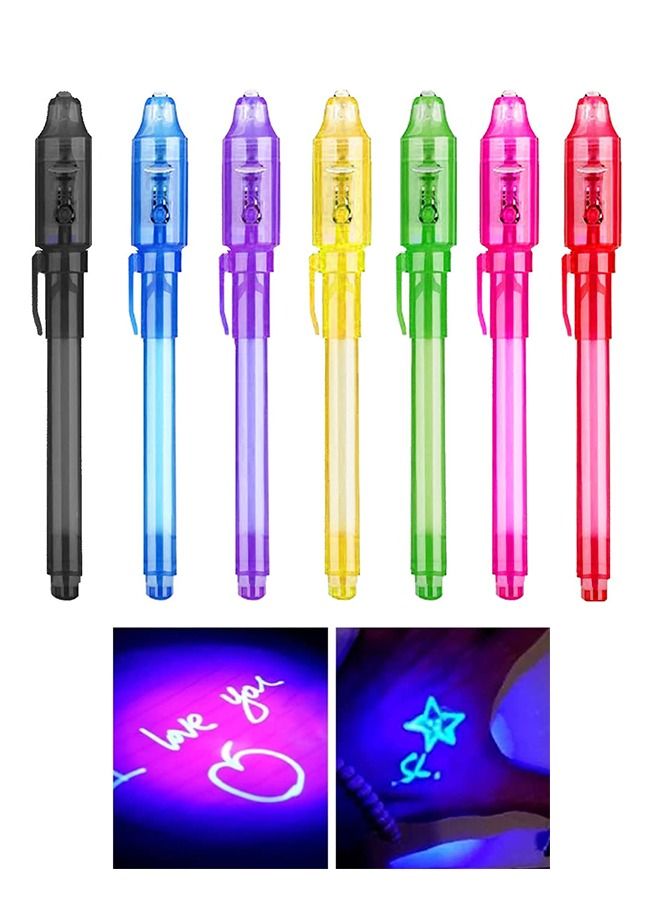 Generic 6 Pcs UV Light Luminous Invisible Ink Magic Pen ...