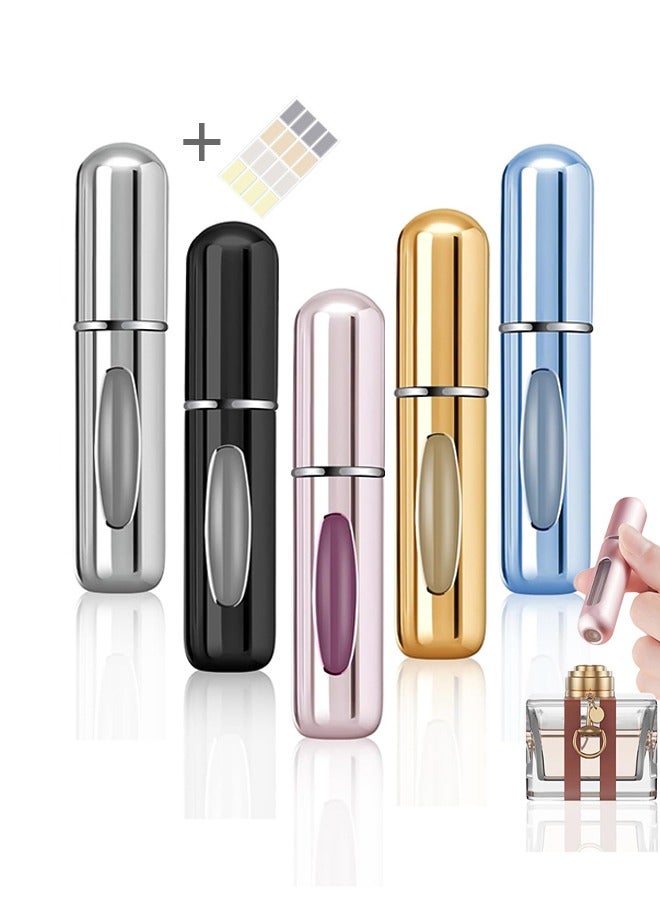 BOFAN 5ml Mini Perfume Refill Bottle - 5pcs Portable Mini Refillable ...