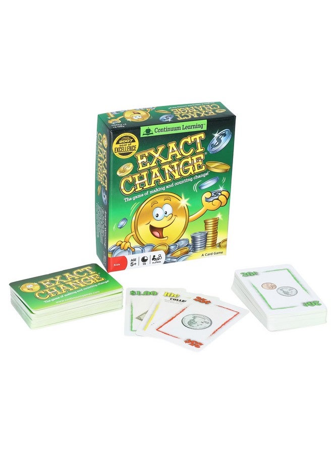 Continuum Games Exact Change Card Game - Educational Money Counting ...