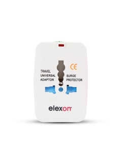 elexon Multi Power Adapter with Surge Protection, Universal Plug with ...