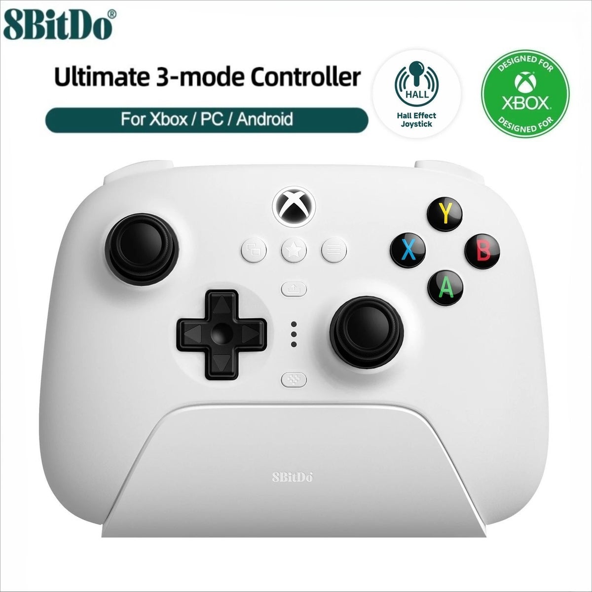 8Bitdo 8BitDo Ultimate 3-Mode 81hb Wireless Controller with Hall Effect ...