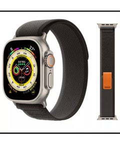 Generic Apple Watch band new shape black color with gray size 44 KSA ...