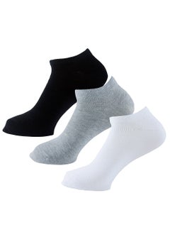 SAM SOCKS Sam Socks Set Of 3 Ankle Socks Women Black-L.Grey-White Egypt ...