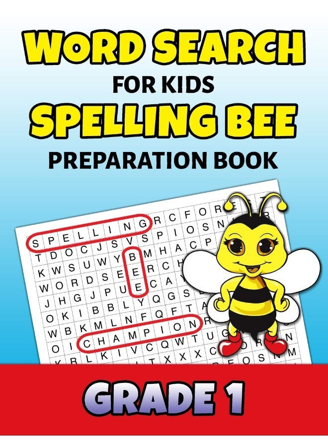 Word Search For Kids Spelling Bee Preparation Book Grade 1: 1st Grade ...