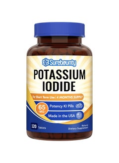 Surebounty Surebounty Potassium Iodide 65MG, 4 Months Supply, 120 ...