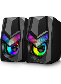 Generic V20 PC Speakers for Desktop, Mini RGB Computer Speakers, USB ...