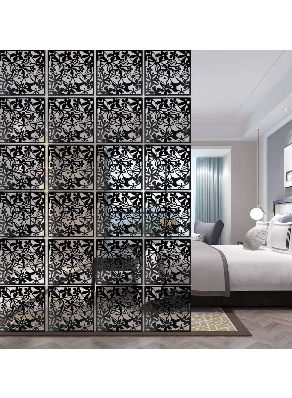 XiuWoo 24 Pcs Hanging Room Divider, PVC Panels Screen, Room Divider ...