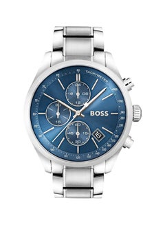 HUGO BOSS hugo boss Grand Prix Men's Blue Dial Stainless Steel Band ...