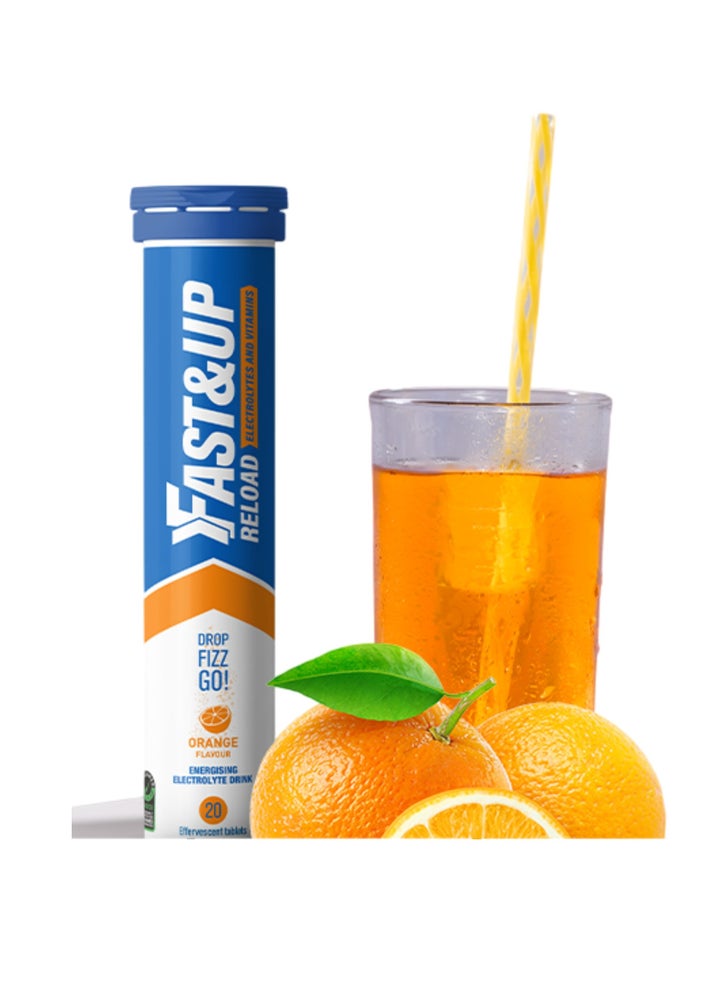 Buy FAST&UP Reload - Hydration Electrolyte Supplement - Orange Flavour ...