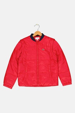 LACOSTE Kids Boy Embroidered Logo Puffer Jacket, Red | Best Price KSA ...