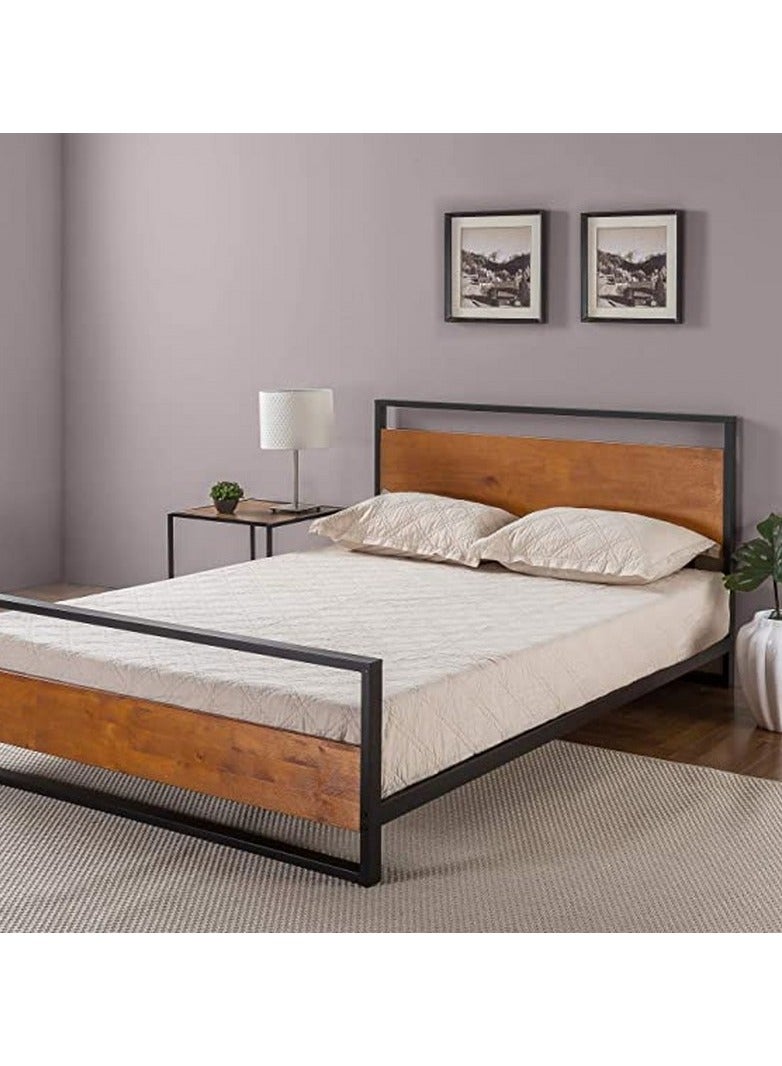Home Gallery Metal Bed includes Wood Bed | Best Price Egypt | Cairo, Giza