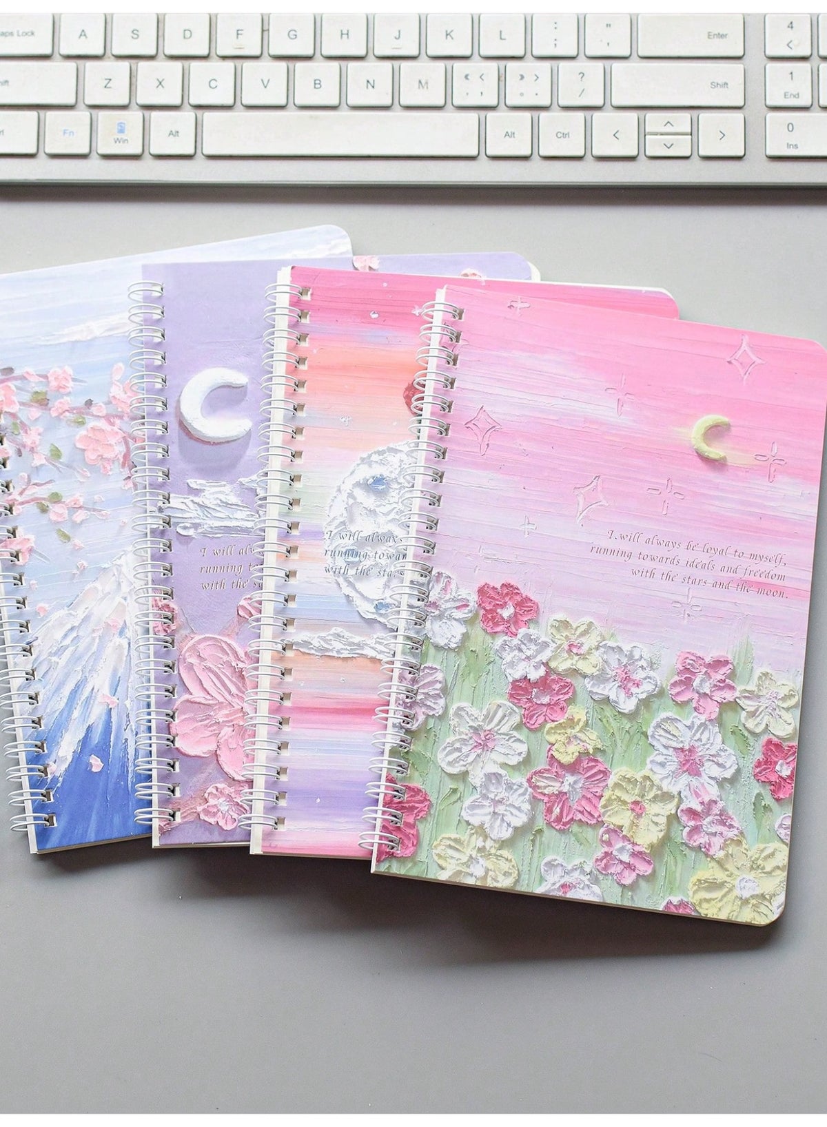 Generic 4-Pack A5 Spiral Notebooks – 60 Sheets / 120 Pages Each, Thick ...