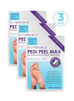 SKIN REPUBLIC Pedi Peel Max Intensive Exfoliating Treatment Foot Mask ...