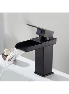 Monda Bathroom Sink Faucet Waterfall, Stainless Steel Basin Mixer Tap ...