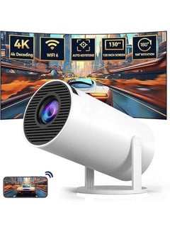 Executive LLC 4K HY-300 Pro Mini Projector with WiFi 6 and Bluetooth 5. ...
