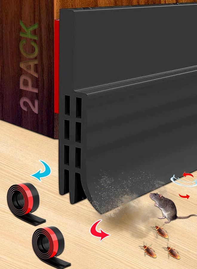 Xoopla (2 pack) Door Draft Stopper, Under Door Draft Blocker ...