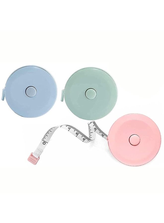 Generic Sewing Tape Measure 3 Pieces Measuring Tape Retracting Double ...