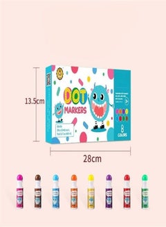 Generic Washable Dot Markers 8 Colors Paint Marker Dot Paints Bingo ...