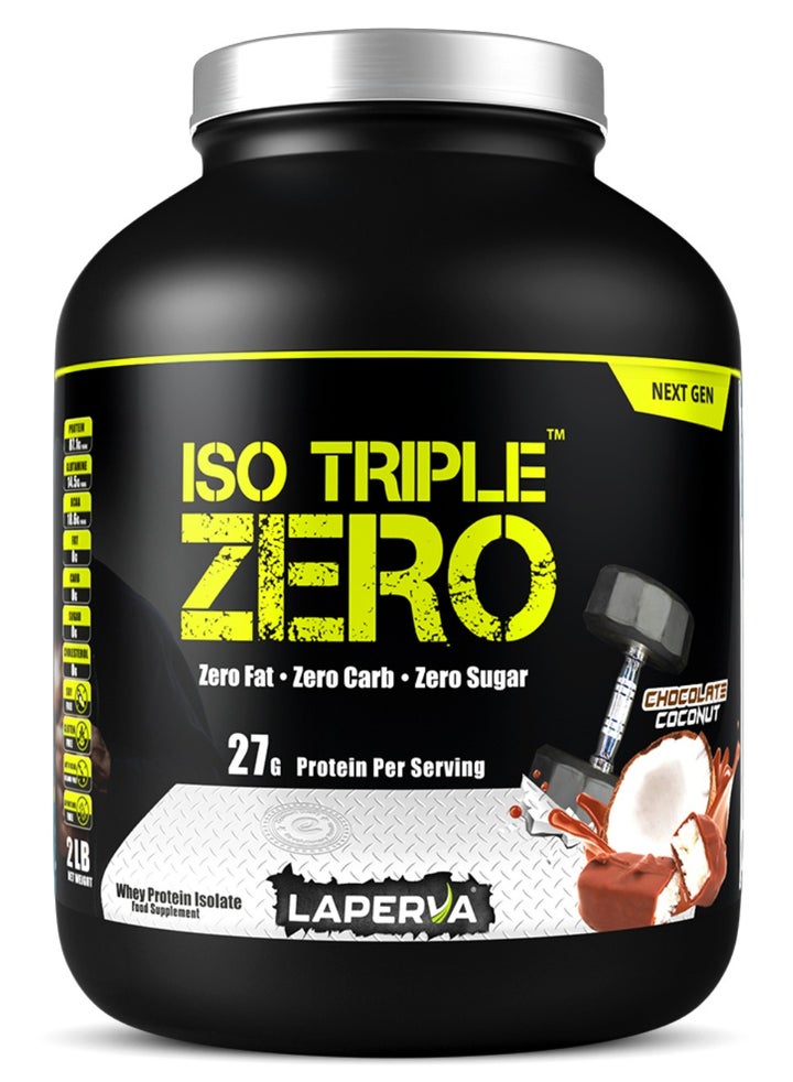 Buy Laperva Iso Triple Zero Whey Protein, Chocolate Coconut, 2LB – 27g ...