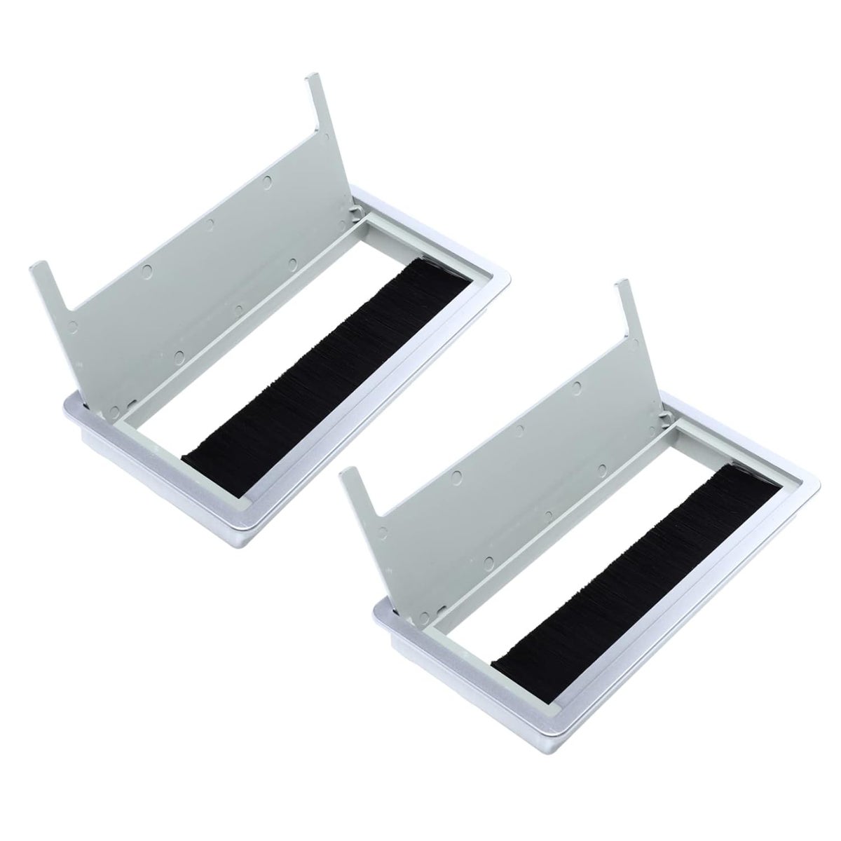 Generic 2pcs Brush Design Wire Hole Covers Easy Open Close Prevents ...