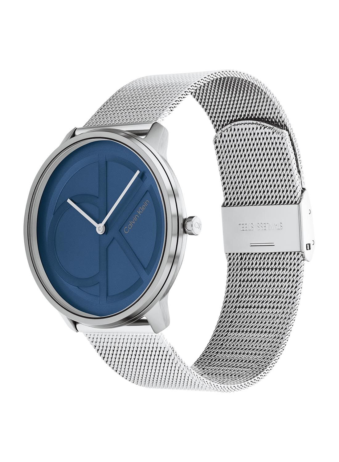 CALVIN KLEIN Iconic Mesh 40mm Unisex Stainless Steel Watch 25200031 ...