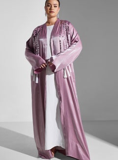 Khizana Embellished Tassel Detail Abaya With Sheila UAE | Dubai, Abu Dhabi
