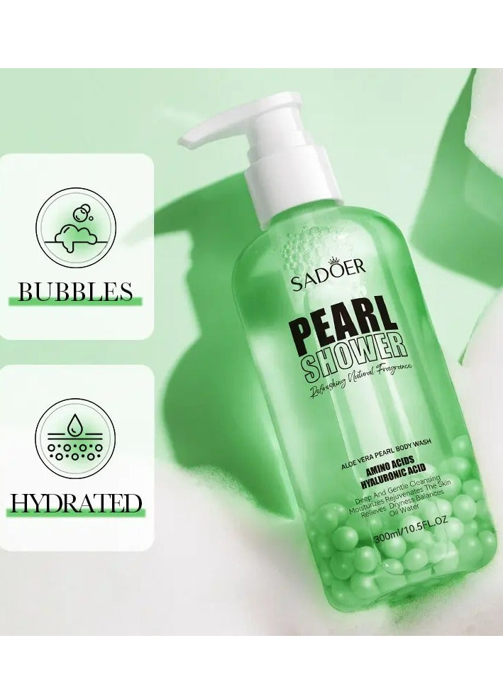 SADOER Pearl Shower Aloe Vera Pearl Body Wash 300 ML | Best Price UAE ...