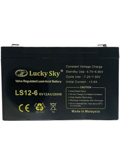 Lucky Sky Lucky Sky 6V 12Ah High-Performance Rechargeable Sealed Lead ...