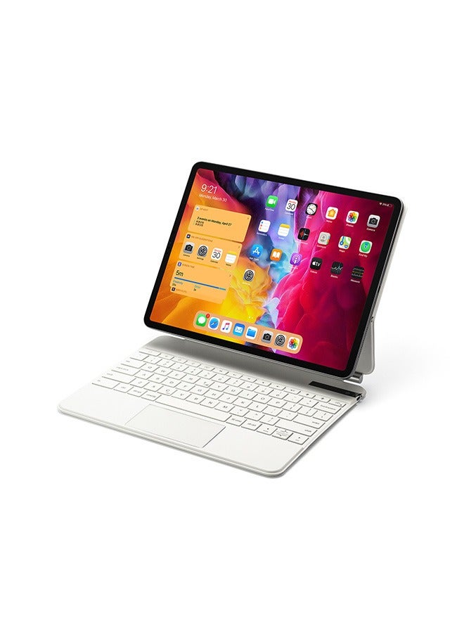 Iwin iwin Wireless Magic Keyboard for iPad Arabic + English-White-iPad ...
