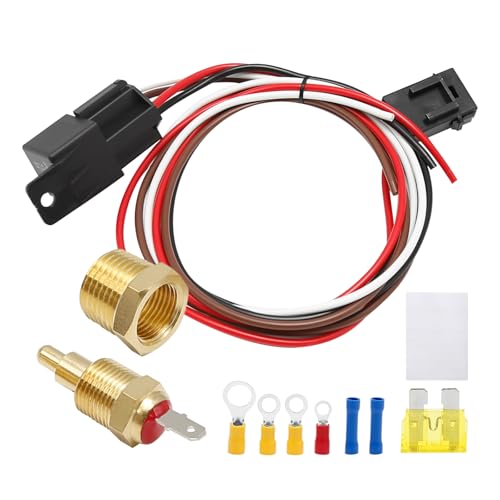 DUZFOREI Fan Sensor Switch Electric Cooling Fan Thermostat Kit Electric ...