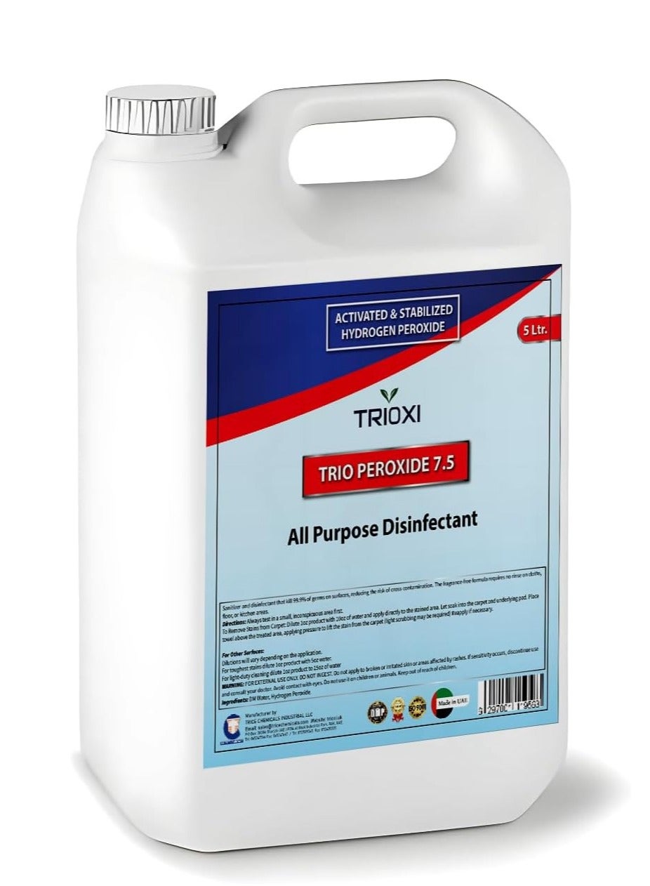 TRIOXI Trio Peroxide 7.5 Activated & Stabilized Hydrogen Peroxide All ...