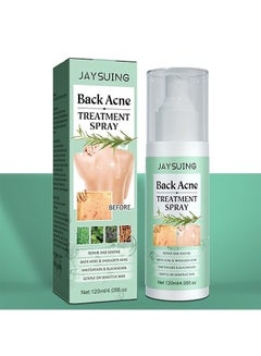 Jaysuing 120ml Back Acne Treatment, Back Acne Spray, 2% Salicylic Acid Spray, Body Acne ...